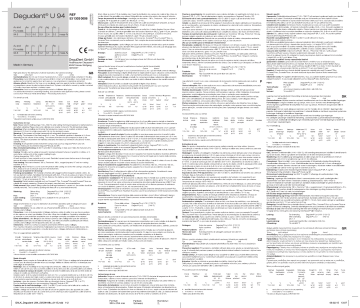 Dentsply Sirona Degudent U94 Instructions for use | Manualzz
