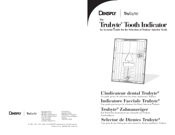 Dentsply Sirona Trubyte Instructions for use | Manualzz