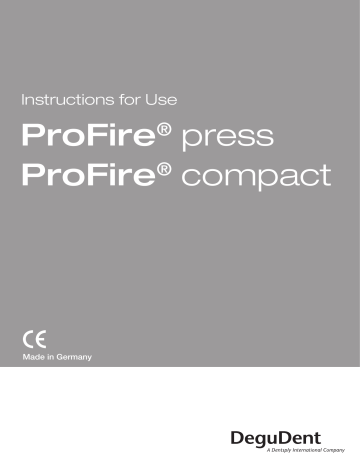 Dentsply Sirona ProFire Instructions for use | Manualzz