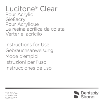 Dentsply Sirona Lucitone Instructions for use | Manualzz