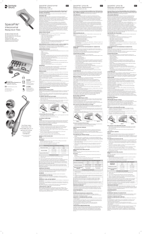 Dentsply Sirona SpaceFile Files Bedienungsanleitung | Manualzz