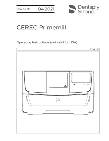 Dentsply Sirona CEREC Primemill Instructions for use | Manualzz