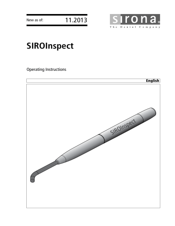 Dentsply Sirona SiroInspect Instructions for use | Manualzz