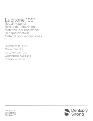 Dentsply Sirona Lucitone 199 Instructions for use | Manualzz