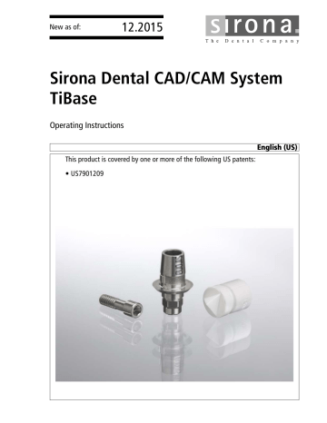 Dentsply Sirona TiBase Instructions for use | Manualzz