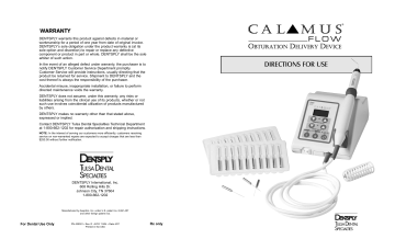 Dentsply Sirona Calamus Flow Instructions for use | Manualzz