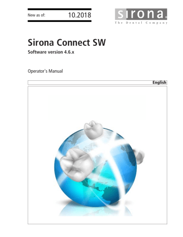 Dentsply Sirona Sirona Connect SW 4.6.x Instructions for use | Manualzz
