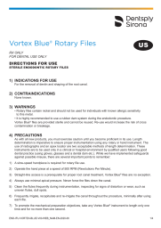 Dentsply Sirona Vortex Blue Rotary File - Instructions for use