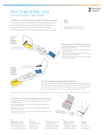 Dentsply Sirona Rinn Snap-A-Ray Xtra Bedienungsanleitung | Manualzz