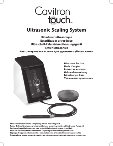 Dentsply Sirona Cavitron Touch - G1000 Bedienungsanleitung | Manualzz