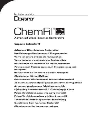 Dentsply Sirona ChemFil Rock Bedienungsanleitung | Manualzz