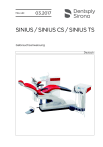 SINIUS, SINIUS CS, SINIUS TS Gebrauchsanweisung | Manualzz