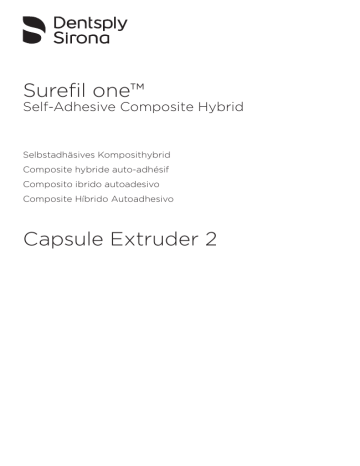Dentsply Sirona Surefil one Instructions for use | Manualzz