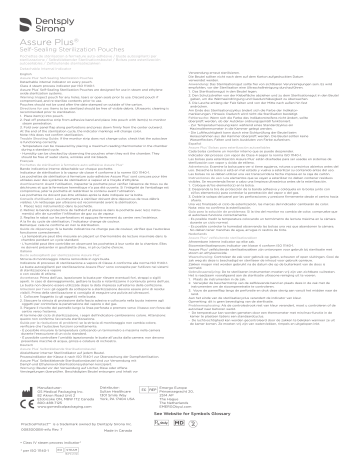 Dentsply Sirona Assure Plus Self-Sealing Sterilization Pouches ...