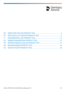 Dentsply Sirona ProRoot MTA - Instrucciones de operación | manualzz.com