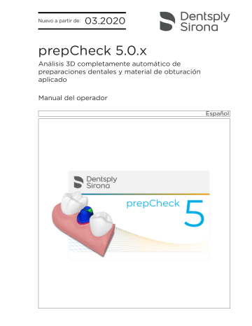 Dentsply Sirona prepCheck 5.0.x Instrucciones de operación | Manualzz