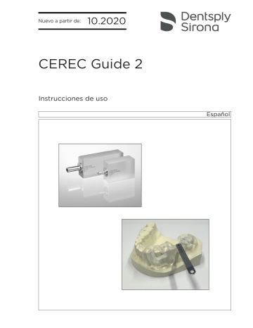 Dentsply Sirona CEREC Guide 2 Instrucciones de operación | Manualzz