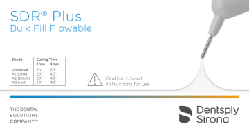 Dentsply Sirona SDR Plus Mode d'emploi | Manualzz