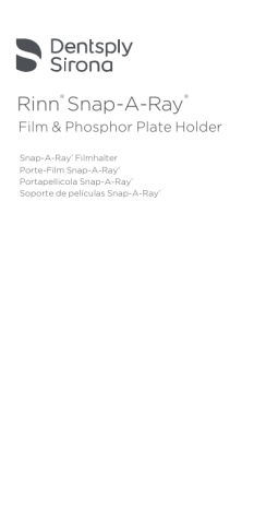 Dentsply Sirona Rinn Snap-A-Ray Bedienungsanleitung | Manualzz