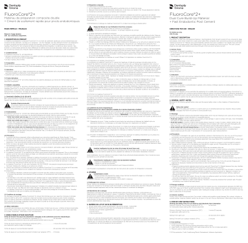 Dentsply Sirona Flurocore 2+ Instructions for use | Manualzz