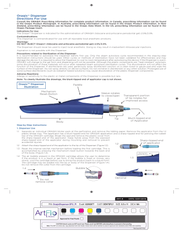 Dentsply Sirona Oraqix Dispenser Instructions for use | Manualzz