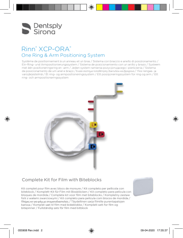 Dentsply Sirona Rinn XCP-ORA Bruksanvisningen | Manualzz