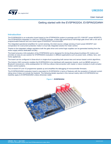 STMicroelectronics EVSPIN32G4 User Manual | Manualzz