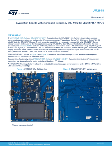 STMicroelectronics STM32MP157D-EV1 User Manual | Manualzz