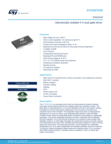STMicroelectronics STGAP2HD Datasheet | Manualzz