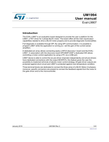 STMicroelectronics EVAL-L9907 User Manual | Manualzz