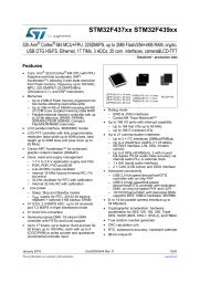 STMicroelectronics STM32F439NI - User manual, Data Sheet