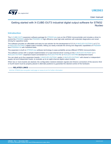 STMicroelectronics X-CUBE-OUT3 User Manual | Manualzz