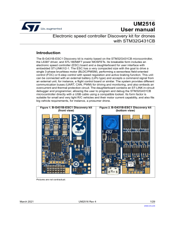 STMicroelectronics B-G431B-ESC1 User Manual | Manualzz