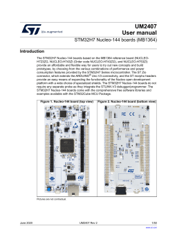 STMicroelectronics NUCLEO-H743ZI - User manual