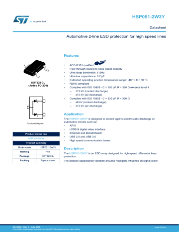 STMicroelectronics HSP051-2W3Y Datasheet | Manualzz
