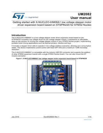 STMicroelectronics X-NUCLEO-IHM06A1 User Manual | Manualzz