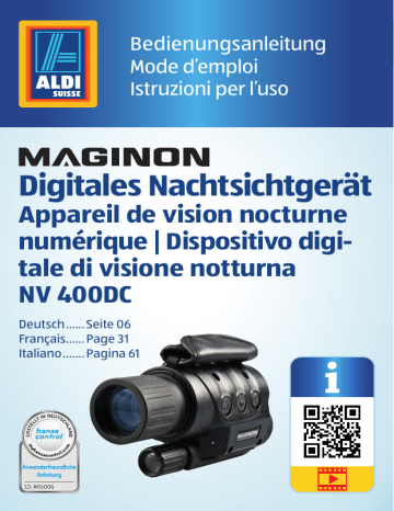 Maginon NV-400DC Night Vision Device Bedienungsanleitung | Manualzz