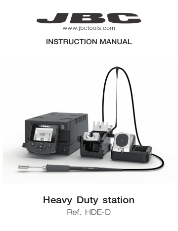 JBC HD Heavy Duty Station Owner's Manual | Manualzz