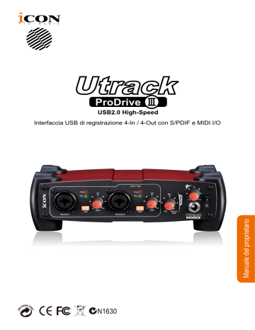 Icon UTrack(Pro DriveIII) Interface Manuale utente | Manualzz