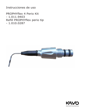 KaVo PROPHYflex 4 Perio Kit Instrucciones de operación | Manualzz