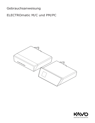 KaVo ELECTROmatic Plus Bedienungsanleitung | Manualzz