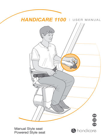 Handicare 1100 Straight Stairlift User Manual | Manualzz