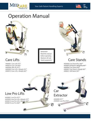 Handicare Medcare Lift-N-Weigh User Manual | Manualzz