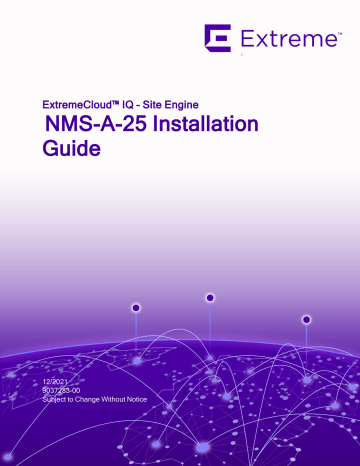 Extreme Networks Cloud IQ - Site Engine Installation Guide | Manualzz