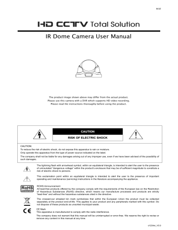 Avtech DGC1204XFT HD CCTV Camera(TVI) User Manual | Manualzz