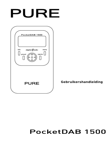 PURE Pocket DAB 1500 Digital Radio Mode d'emploi | Manualzz