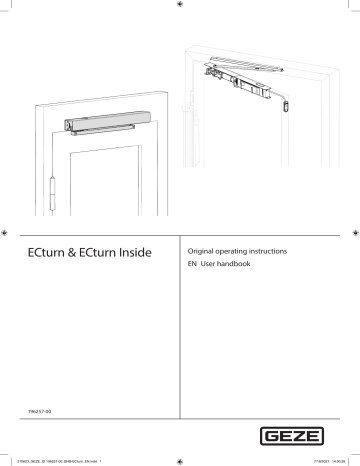 GEZE ECturn Inside Integrable electromechanical swing door drive Operating instructions | Manualzz