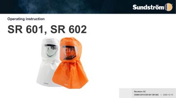 Sundstrom SR 602 Operating Instructions | Manualzz