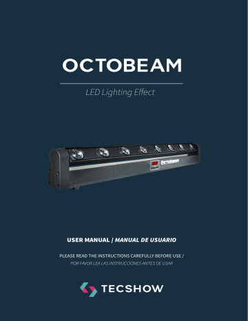 TECshow Octobeam Moving Beam Bar El manual del propietario | Manualzz