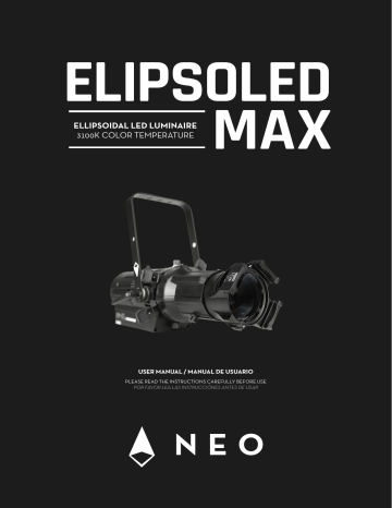 NEO Elipsoled 3100 MAX COB 250W ELLIPSOIDAL LUMINAIRE User Manual | Manualzz
